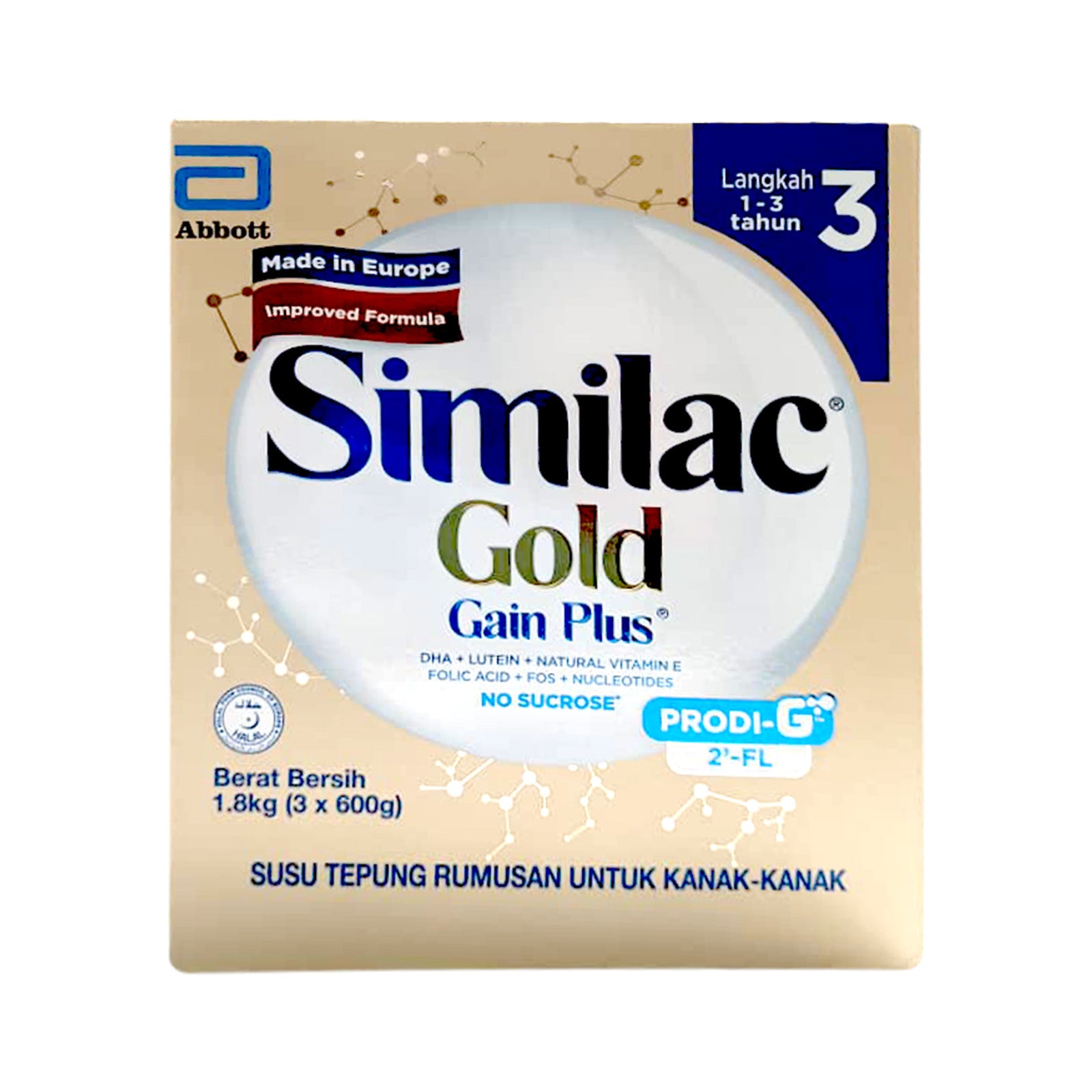 Similac Gain Plus Gold Step 3 Formula Milk 600g x 3 – Jaya Grocer ...