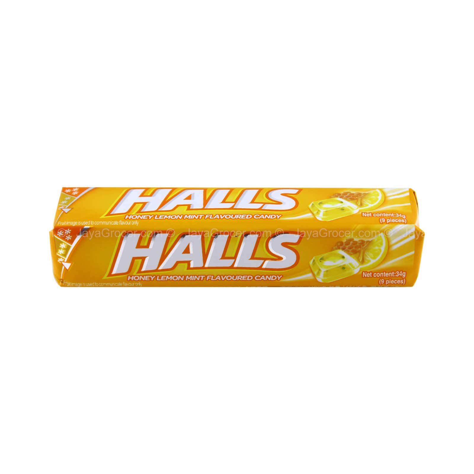 Halls Honey Lemon Mint Flavoured Candy 34g – Jaya Grocer | Gurney Paragon
