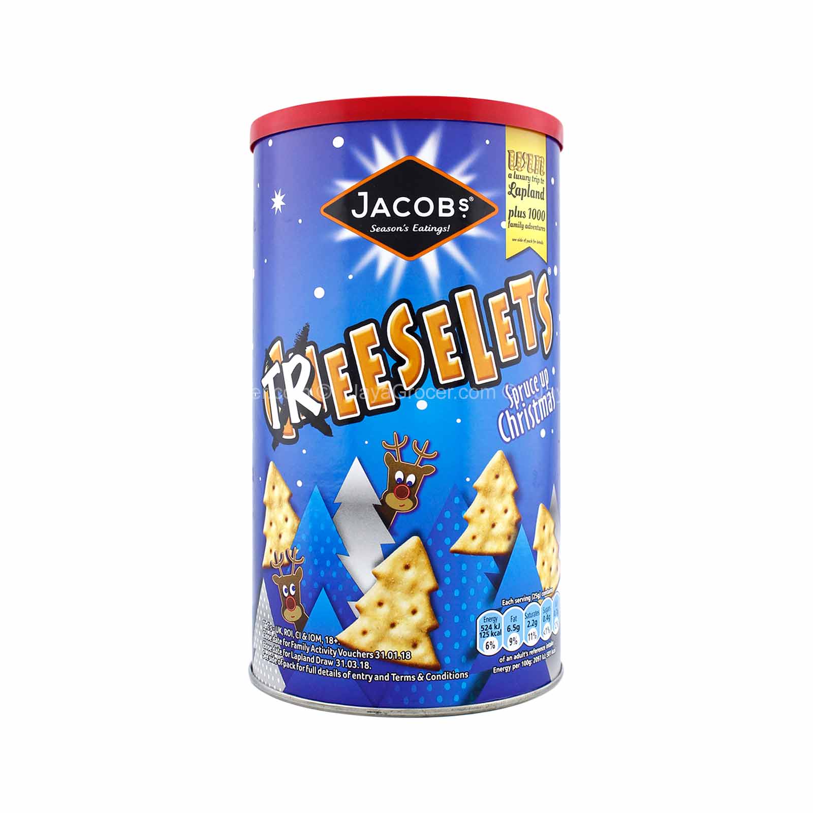 Jacobs Cheeselets Christmas Caddy 280g – Jaya Grocer | Gurney Paragon