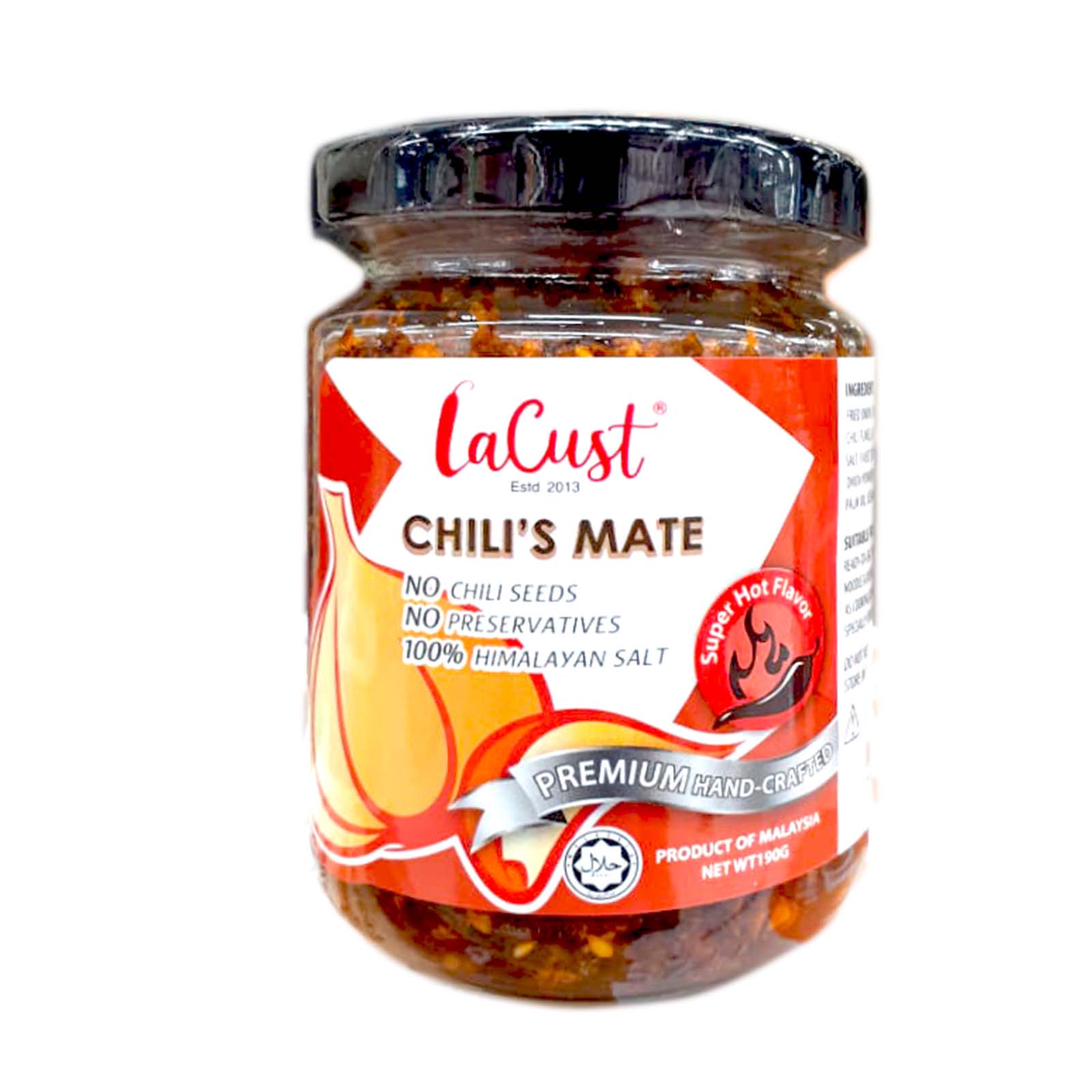 La Cust Chilis Mate Super Hot 190g – Jaya Grocer | Gurney Paragon