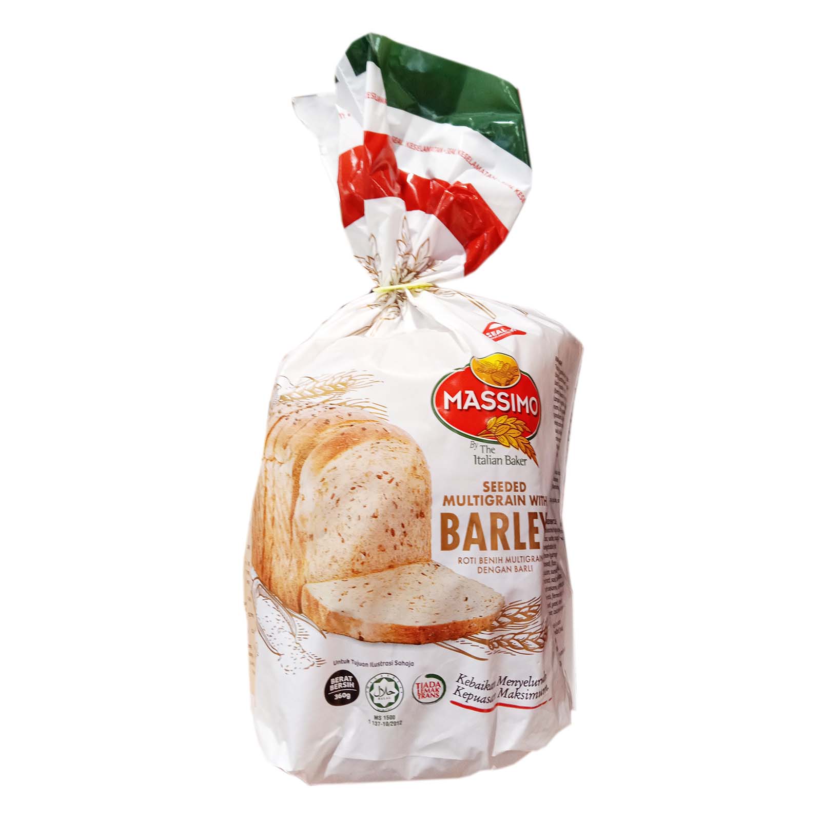 Massimo Seeded Multigrain with Barley Bread Loaf 360g – Jaya Grocer ...